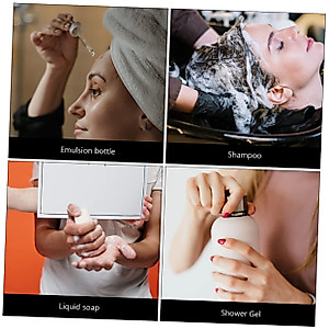 STOBAZA Travel Lotion Bottles 300ml Gel Pump Bottles for Shampoo Body Wash Black Cap