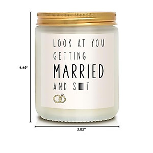 Wedding Gifts - Bridal Shower Gifts - Engagement Gifts - Bride to Be Bachelorette Gifts - Lavender Scented Candle