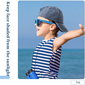 4 Pieces Kids Baseball Hats Distressed Washed Toddler Plain Baseball Caps Adjustable Summer Trucker Hats for Boys Girls