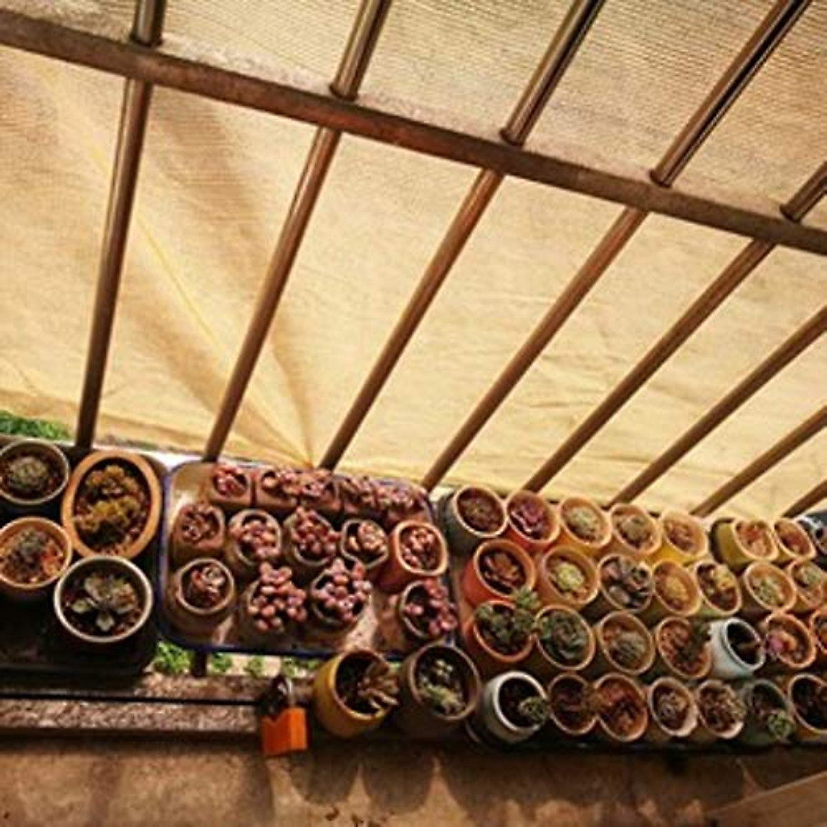 Shade Cloth Shade net Thickened Encrypted 90% Shade Cloth, Sunblock UV-Resistant, with Grommets, for Patio Lawn, Balcony Privacy Sunblock Screen Mesh