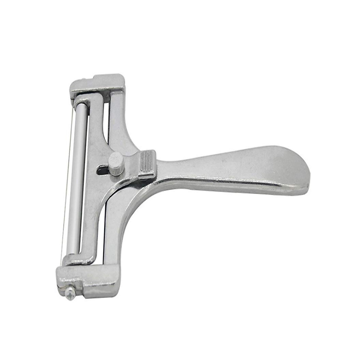 1 Pcs Silver Stainless Steel Wire Cheese Slicer Heavy Duty Adjustable Thickness Cheese Cutter Cheese Knife Kitchen Cooking Tool