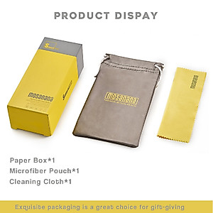 mosanana Trendy Cat Eye Sunglasses for Women Retro Designer Chunky Fashion Cool Vintage Cute Polarized Rectangular Cool Unique Stylish 2024 Shades Black MS52370