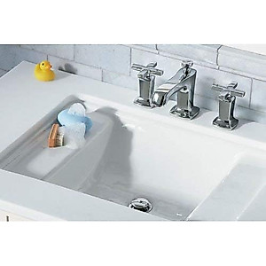 KOHLER 16232-3-CP Margaux 1.2 gpm Bathroom Sink Faucet with Cross Handles, Widespread, Polished Chrome