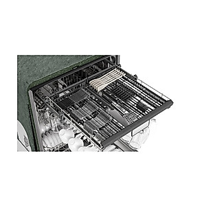 SHARP Smart Dishwasher Works with Alexa. Includes LED Interior lights, Stainless Steel interior, Heated Dry with Fan Assist, Wash Zone cleans half load on either rack, Adjustable Third Rack