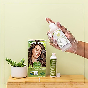 Naturtint Permanent Hair Color 5G Light Golden Chestnut (Pack of 1), Ammonia Free, Vegan, Cruelty Free, up to 100% Gray Coverage, Long Lasting Results