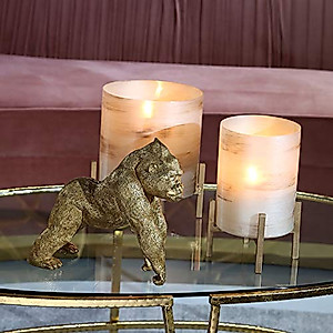 Sagebrook Home "Polyresin 10"" Gorilla, Gold, 10"" l x 5"" w x 9"" h (14451-01)