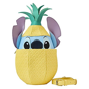 Loungefly Stitch Shoppe Women's Disney Lilo & Stitch Figural Pineapple Crossbody Bag Purse