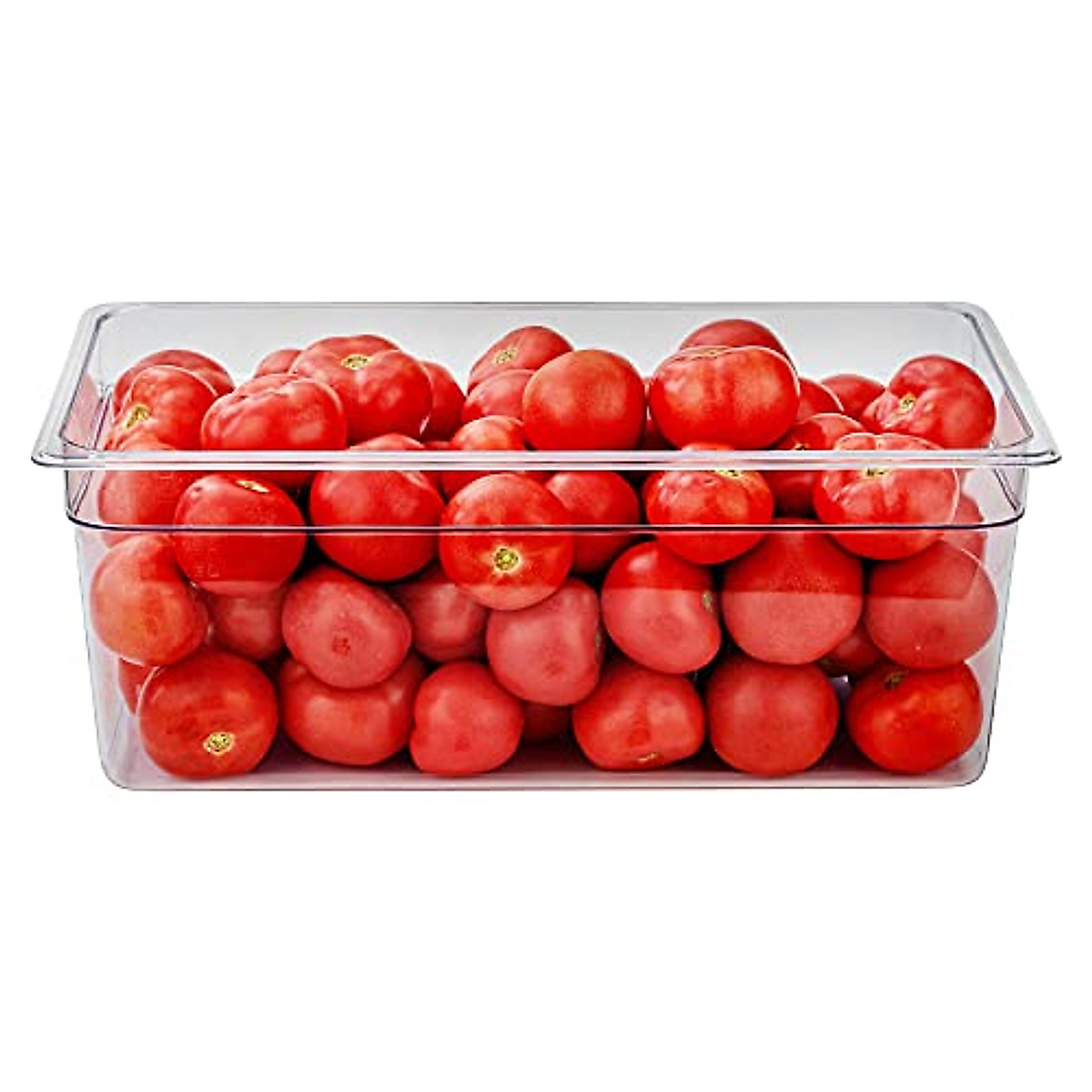 Restaurantware Met Lux Full Size Food Storage Container 1 8 Inch Deep Proofing Box - Rectangle Graduated Measurements Clear Plastic Food Grade Storage Container Dishwashable Lids Sold Separately