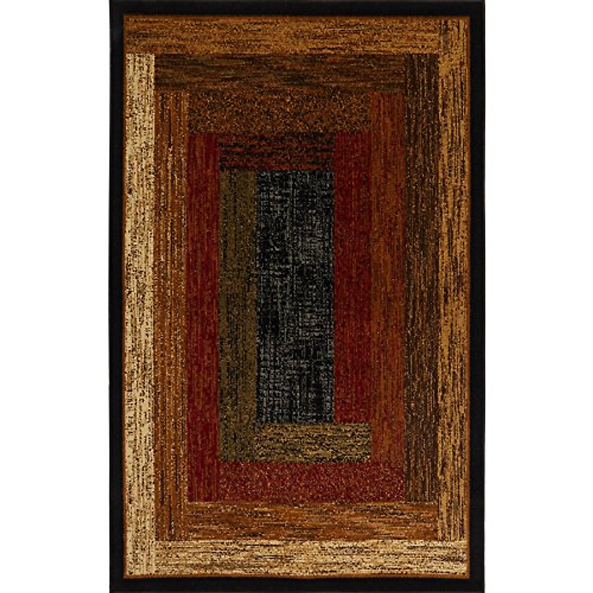 Home Dynamix Royalty 41019-450 Black 3-Feet 7-Inch by 5-Feet 2-Inch Contemporary Area Rug