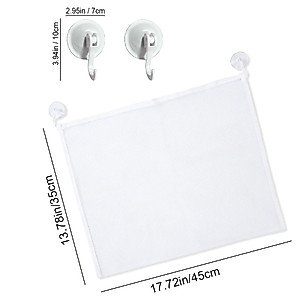 Quick Dry Mesh Bag Bath Baby Toy Organiser Bath Toy Holder with Suction Cups for Toddlers Kids Bath Games