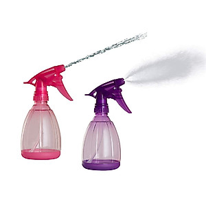 Empty Spray Bottles - 12 Oz Refillable Sprayer - pack of 3 - for Essential Oil, Water, Kitchen, Bath, Beauty, Hair, and Cleaning - Durable Trigger Sprayer with Mist & Stream Modes