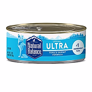 Natural Balance Ultra Premium Wet Canned Food for Kittens to Adult Cats Protein Choices Include Chicken & Liver Chicken, Turkey, Ocean Fish, Salmon or Tuna 5.5 Ounce (Pack of 24)