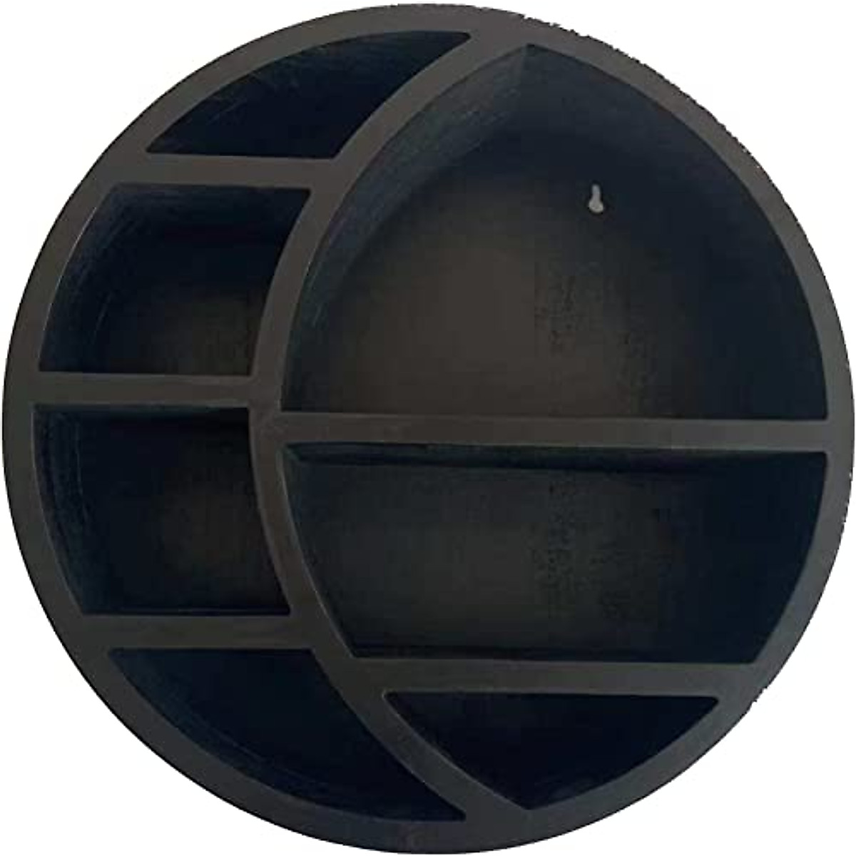 SMART SUPPLIES Crescent Moon Shelf for Crystals Stone, Plants and Art | Rock Display Shelf | Hanging Wooden Shelf for Essential Oils and Decor, Cute Moon Decor for Bedroom