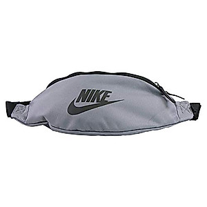 NIKE unisex-adult Heritage Hip Pack Bag, Gunsmoke/Black/Black, Misc