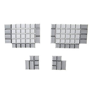 Kingjinglo Pbt Keycaps DSA Blank Keycaps for Ergodox Mechanical Gaming Keyboard DSA Profile Rainbow keycaps