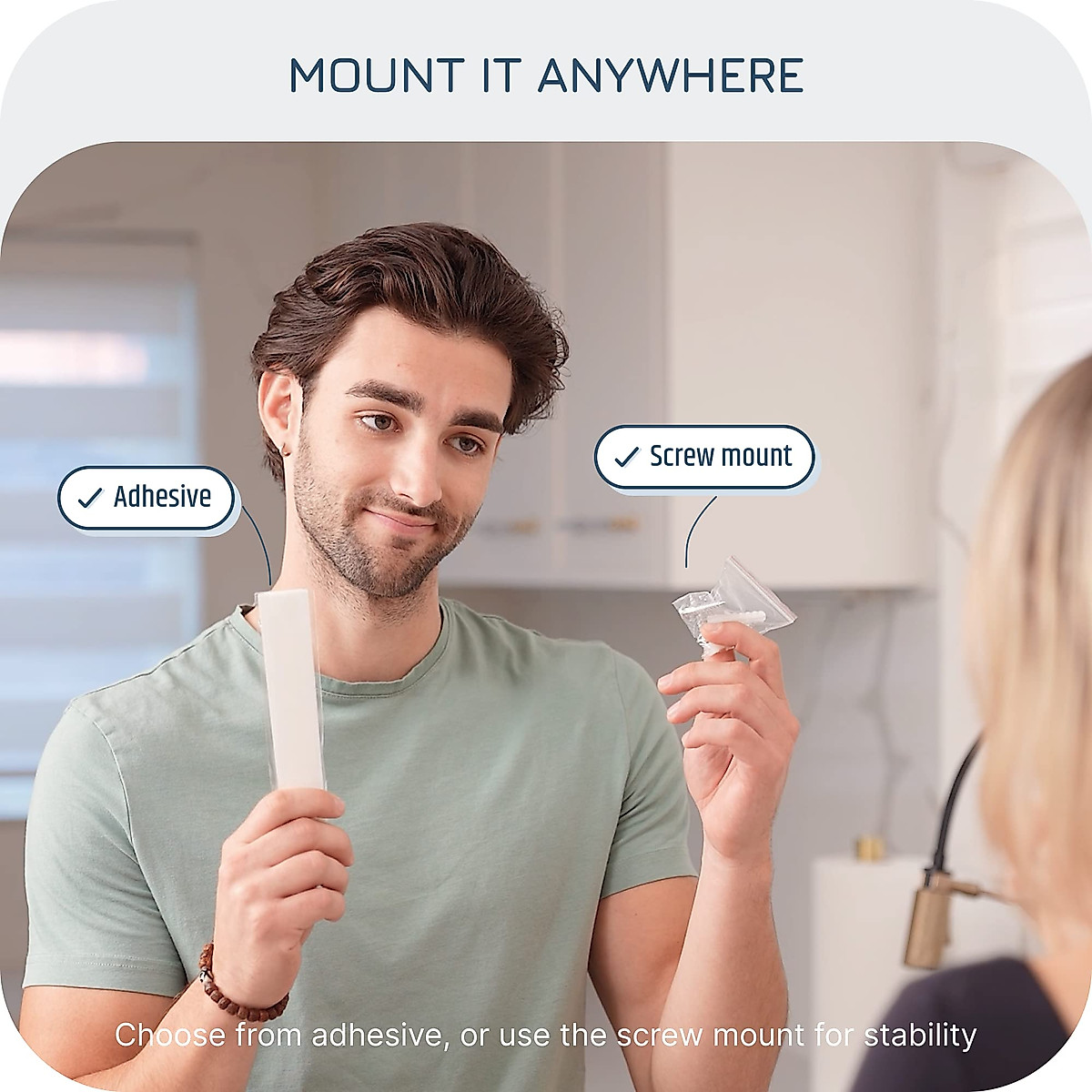 Manterio Wall Mount Plastic Bag Organizer | Durable Plastic Grocery Bag Saver | Smudge Proof, Fingerprint Resistant | Black