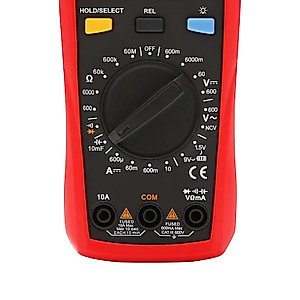 UNI-T Digital Multimeter Tester UT133B, AC DC Voltage Current Dmm Multimeter 6000 Counts NCV Measures Volt Amp Ohm Capacitance Continuity Buzzer Diode Test Battery Test, Palm Size Backlight Data Hold