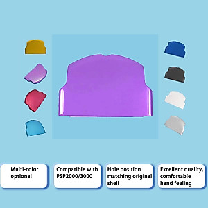 OSTENT Battery Protector Cover Door Repair Parts Replacement for Sony PSP 2000/3000 Color Purple