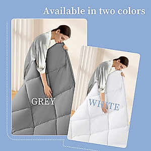 REDASW Mattress Pad King Size,Extra Thick Cooling Mattress Cover,Mattress Topper with 8-21" Deep Pocket,Mattress Pad Cover Cotton Top,Grey,78x80 Inches