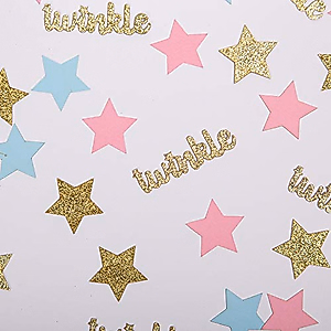 Twinkle Star Glitter Paper Confetti for Baby Shower Gender Reveal Party Decorations Baby Birthday Party Supplies