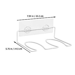 Holibanna Wall Mounted Shoe Rack 2pcs Wall Mount Boot Hanger Steel Shoes Holder Storage Organizer White Shoe Organizer Rack