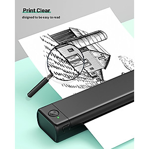 Itari US Letter Thermal Paper for M08F-Letter Portable Printer, Multipurpose Thermal Paper for Picture, Homework, Contract, 8.5" x 11" Size, 100 Sheets