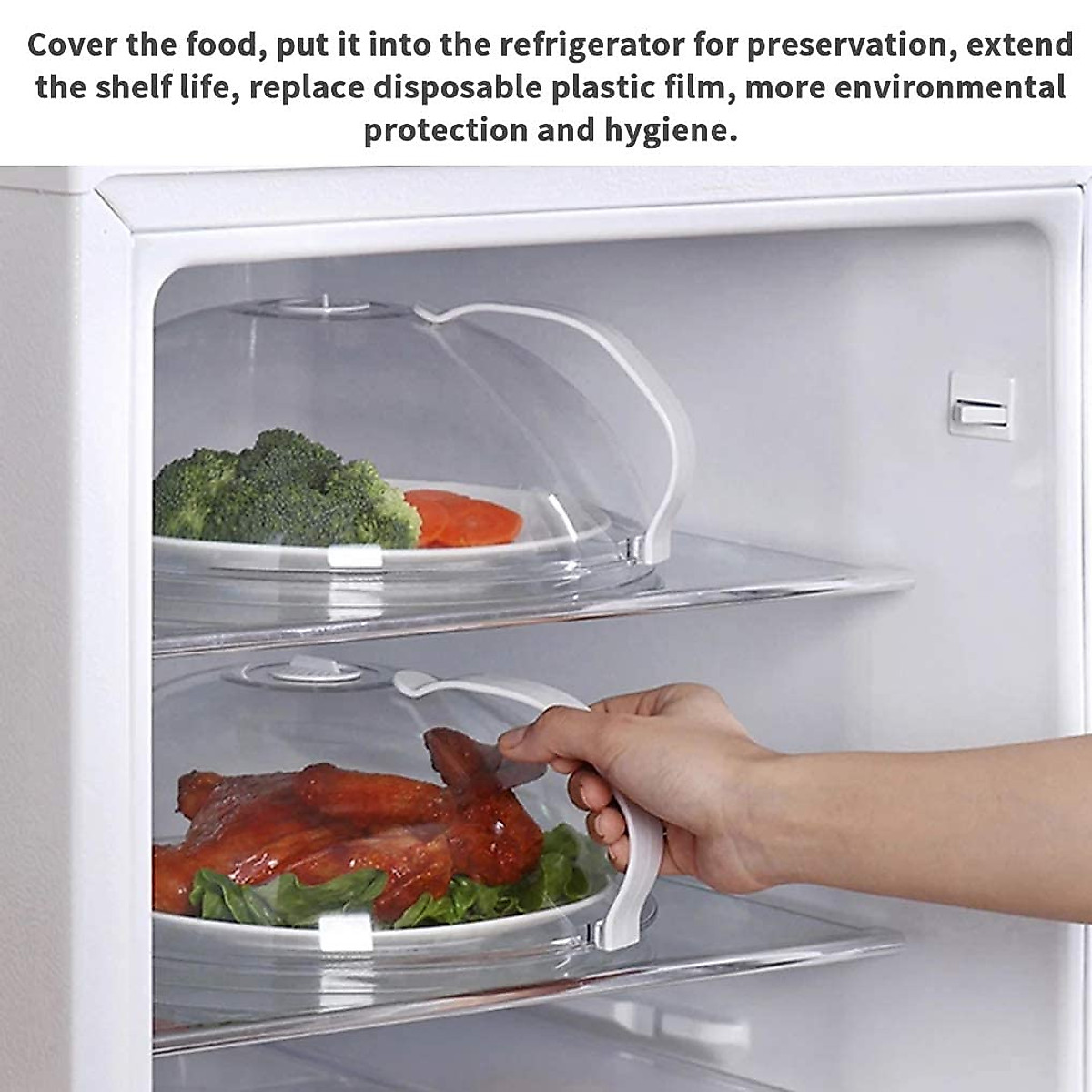 WLTK Professional Microwave Food Anti-Sputtering Cover with Handle Heat Resistant Lid for Microwave Food Dropshipping