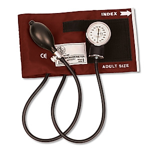 Prestige Medical 82-BUR Aneroid Sphygmomanometer, Burgundy