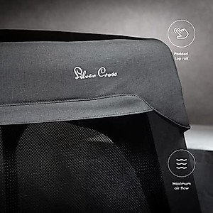 Silver Cross Slumber 3 in 1 Travel Crib in Black - Multi Use, Converts from Bassinet to Crib to Playard - Portable, Lightweight, Easy to Pack with Comfortable Mattress, for Infants to Toddlers