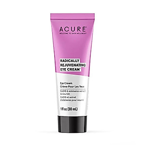 ACURE Radically Rejuvenating Eye Cream - Vegan Anti-Aging Skincare - Made From Hydrating Chlorella & Edelweiss Extract - Minimize Wrinkles and Fine Lines - Moisturize Skin Around & Under Eye - 1 Fl Oz