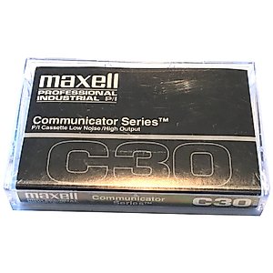 Maxell C30 - Communicator Series - Blank Audio Cassette Tape - 3 Pack