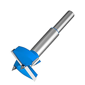 Aopin Forstner Drill Bit Professional Carbide Woodworking Hole Saw, Cutting Diameter 30mm, 1Pcs (Blue, Silver)