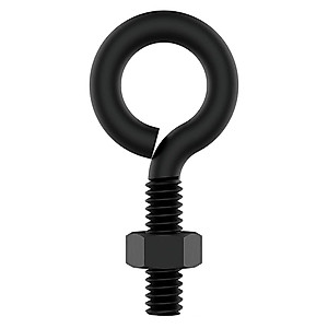 National Hardware N820-095 Eye Bolt, 1/4" × 2", Storm Shine Finish