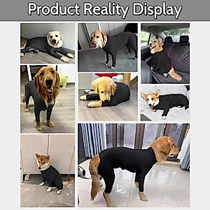Hamiledyi Dog Onesie Anti-Licking Dog Bodysuit Spay Surgical Recovery Suit for Dogs Pet Cone Alternative After Surgery Full Body Dog Shedding Suit for Female Male Neuter Dogs Claming Pajamas (XL)