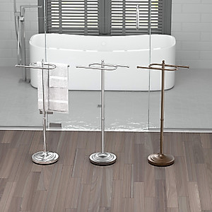 Gatco 1505 Floor Standing S Style Towel Holder, Chrome