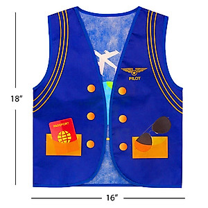 Tigerdoe Kids costumes - 7 Pc - Pretend Play School Set - Career Costumes - Kids Dress Up Costume