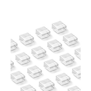 Joyzy Refrigerator Magnets Fridge Magnets Cute Glass Magnets for Fridge Decorative Kitchen Office 24 Pack (White)