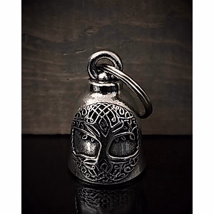 Bravo Bells Celtic Tree of Life Yggdrasil Bell - Biker Ride Bell Accessory or Key Chain for Good Luck on the Road - Made in the USA
