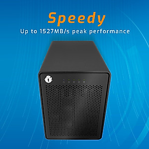 OWC ThunderBay 4 RAID 5 with Dual Thunderbolt 3 Ports (0GB RAID), Includes SoftRAID XT