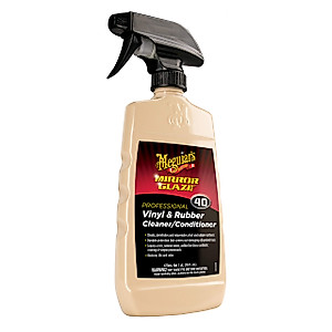 Meguiar's M4016 Mirror Glaze Vinyl & Rubber Cleaner/Conditioner, Restores Life and Color - 16 Oz Spray Bottle