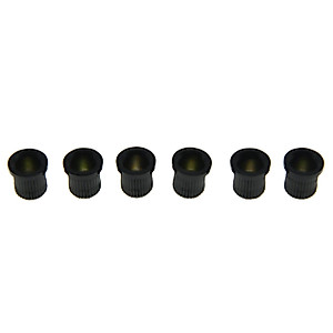 Dopro Set of 6 Black Guitar String Through Body 5/16" String Ferrules for American Standard Telecaster