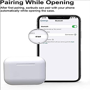 Wireless Earbuds Bluetooth Headphones Waterproof Bluetooth 5.0 Headphones with Extra Bass for iPhone Samsung Android in-Ear Earbuds (E2)