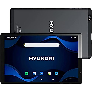 HYUNDAI HT10WB2MSG01 HYtab Plus 10WB2 10" Tablet, HD IPS, 3GB/32GB, Space Grey Bundle with Hard Shell EVA 10 inch Case, Deco Gear Screen Protector, Stylus Pen and Deco Gear Tablet Stand