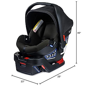 Britax B-Lively and B-Safe Gen2 Travel System, Eclipse Black SafeWash