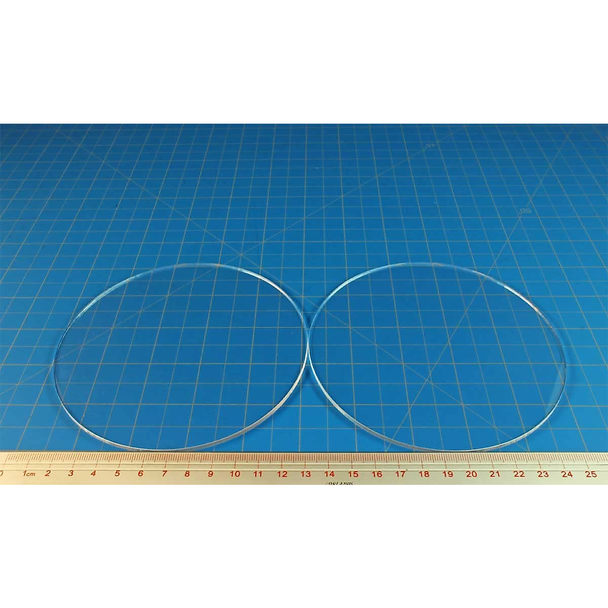 LITKO Circular Miniature Base, 130mm, 3mm Clear (2)