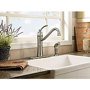 Moen 87999SRS 1H SRS KT Faucet W/Spray, 9, Spot Resist Stainless