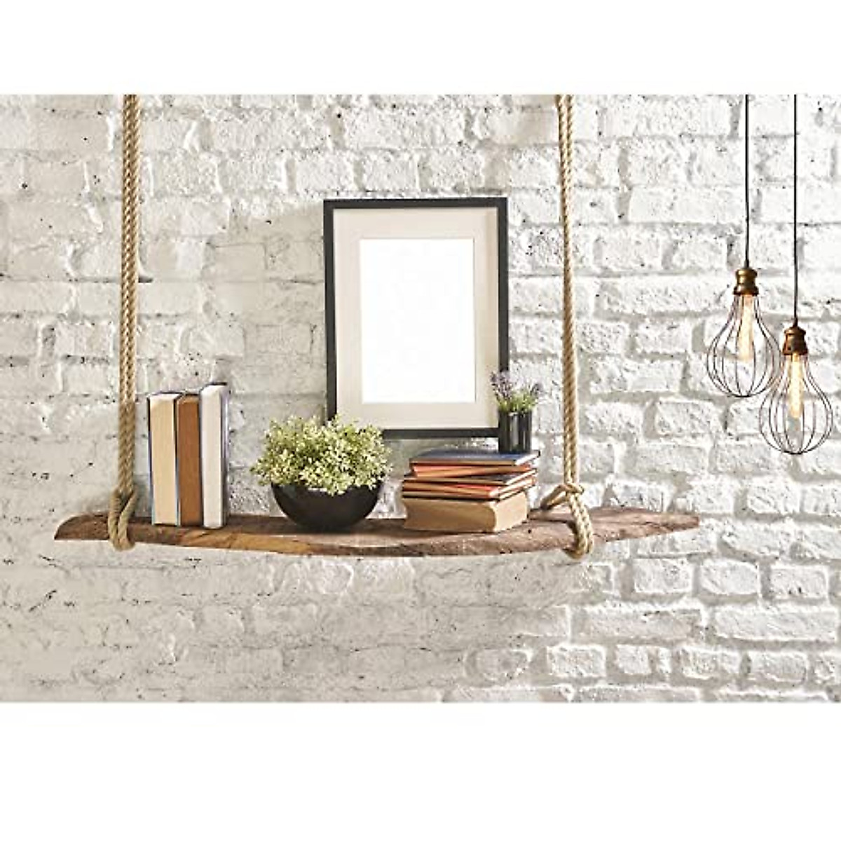 Natural Jute Rope - 1/2 Inch×25 Feet - Twisted Manila Rope - Thick Hemp Rope for Cat Scratching Posts, Hammock, Nautical, Home Decorating