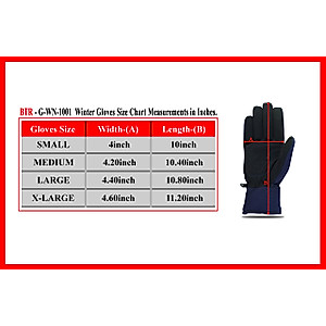 Cycling Gloves 100% Waterproof Touch Screen Unisex Gloves | Fleece Gloves for Men Women | Full Finger Gloves | Touch Screen Gloves with Hipora Ideal for Cycling Running Driving Hiking (Navy Blue-XS)