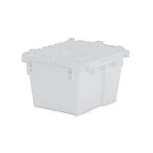 CeilBlue Large Storage Tote with Lid 21.8" L x 15.2" W x 12.9" H - Semi Clear