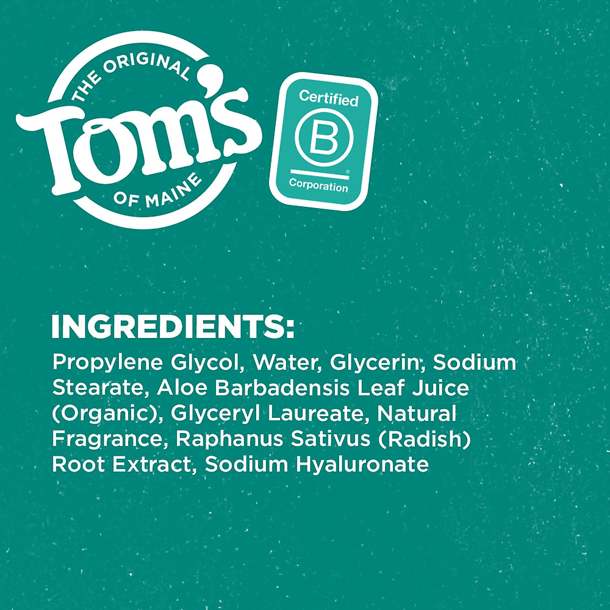 Tom's of Maine Complete Protection Aluminum-Free Natural Deodorant for Men, Sandalwood & Vanilla, 2.6 oz